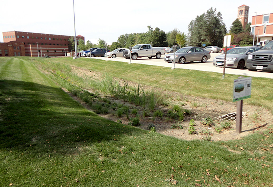 UNI installs stormwater mitigation practice