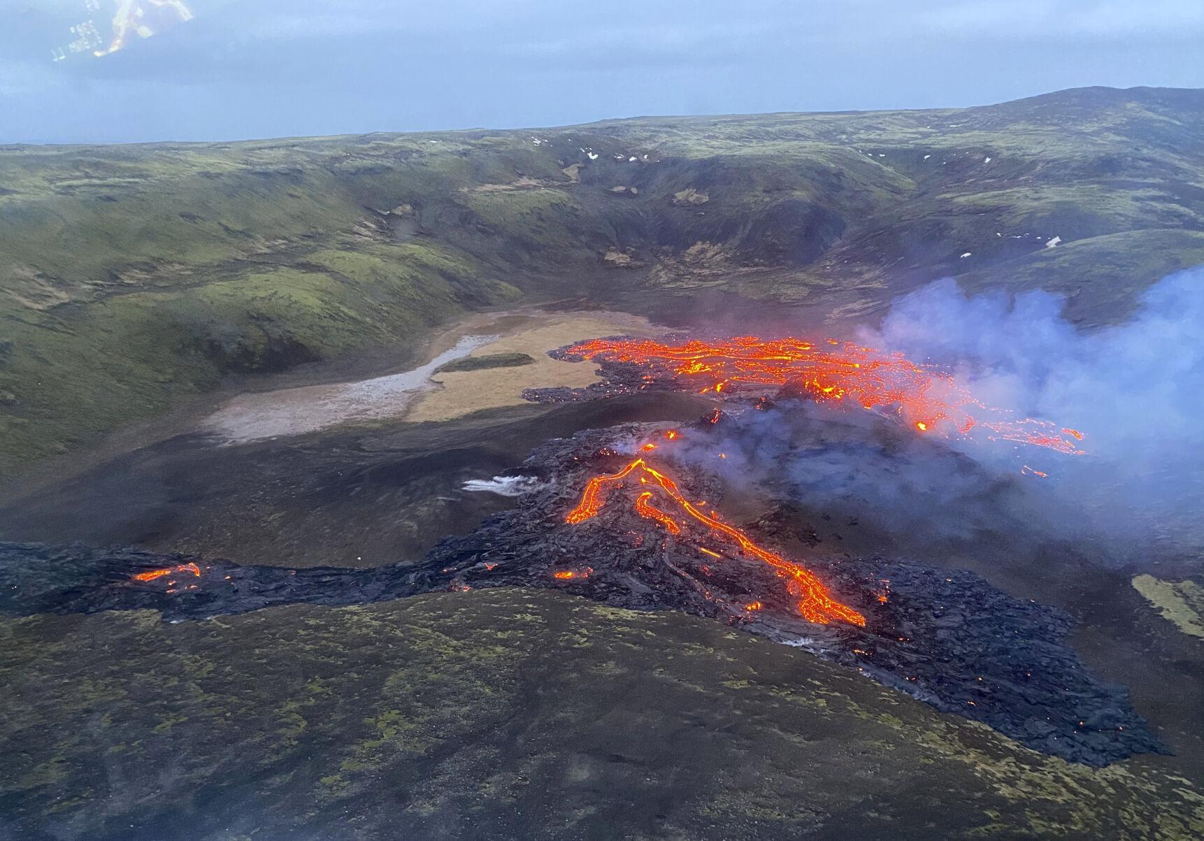Long-dormant volcano erupts in Iceland