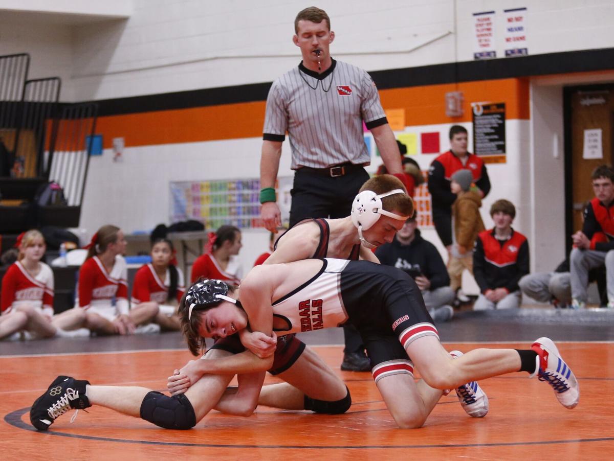 Metro wrestling meet with East, West, Columbus, Cedar Falls