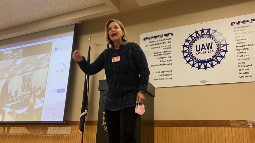 'It's time to step up and do it': Liz Mathis, in Waterloo, running ...