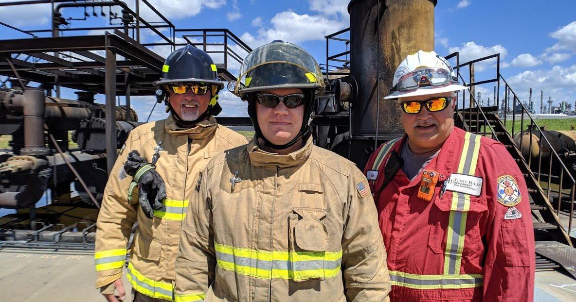 Area firefighters receive industrial fire training