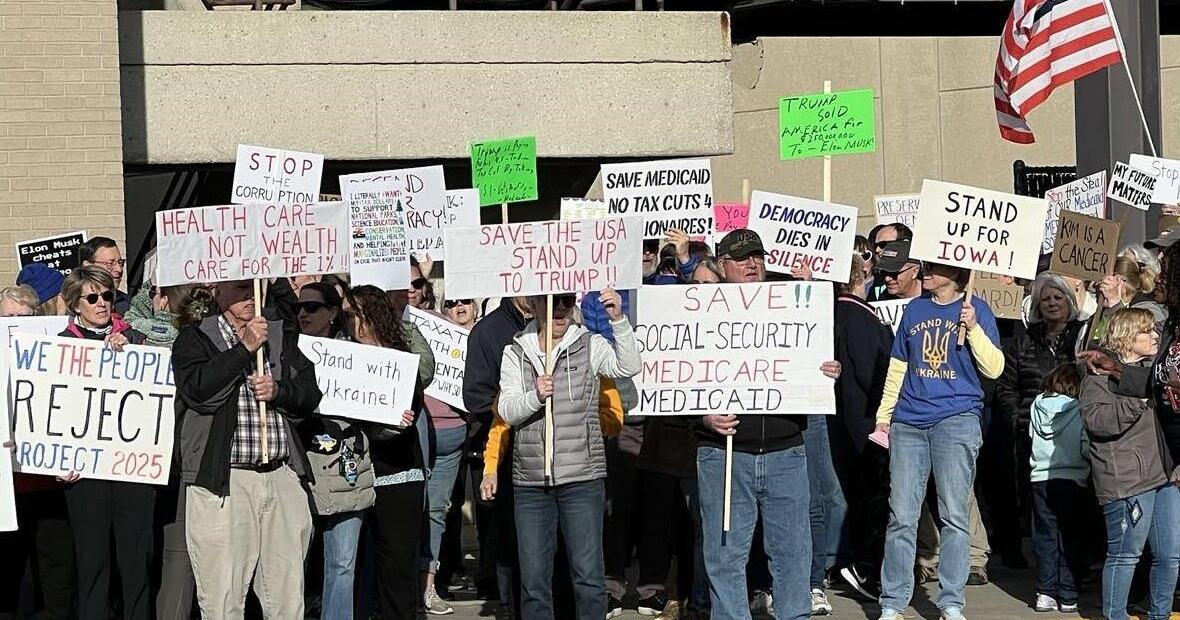 March for Democracy held Tuesday in downtown Waterloo