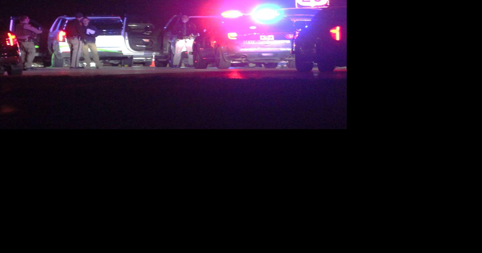 Authorities on the scene of a shooting on US Highway 20