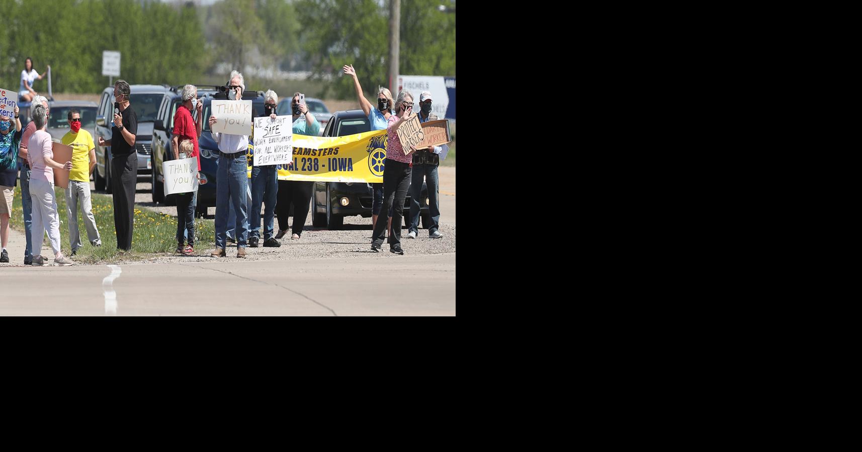Rally held to support Tyson workers