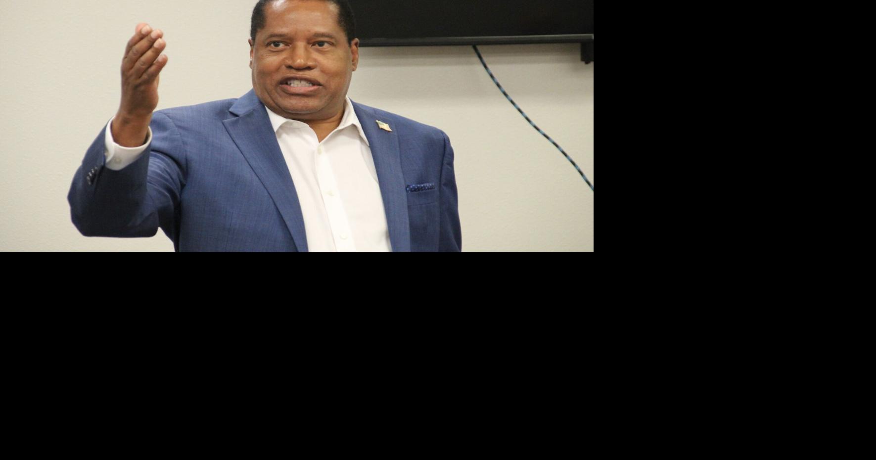 Presidential candidate Larry Elder visits Waterloo