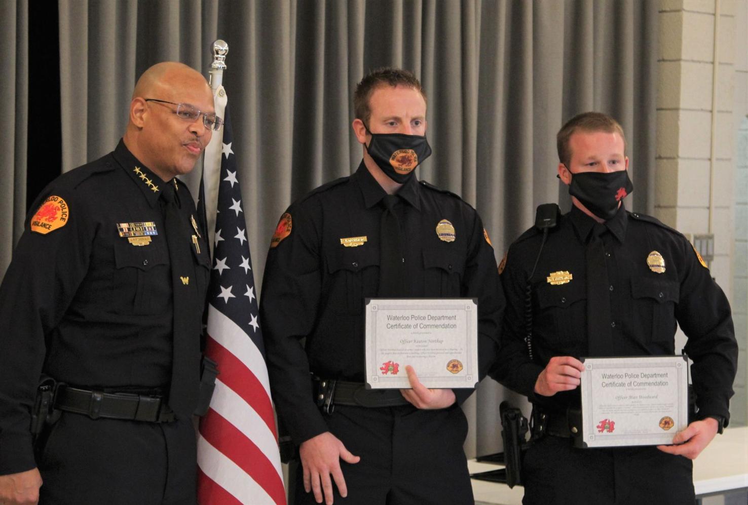 Residents, officers receive awards heroic work in Waterloo