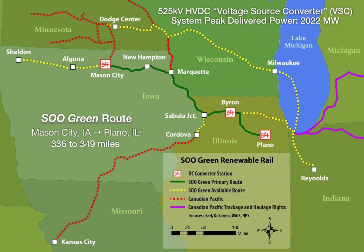 Plans unveiled for 349-mile renewable power line through northern Iowa