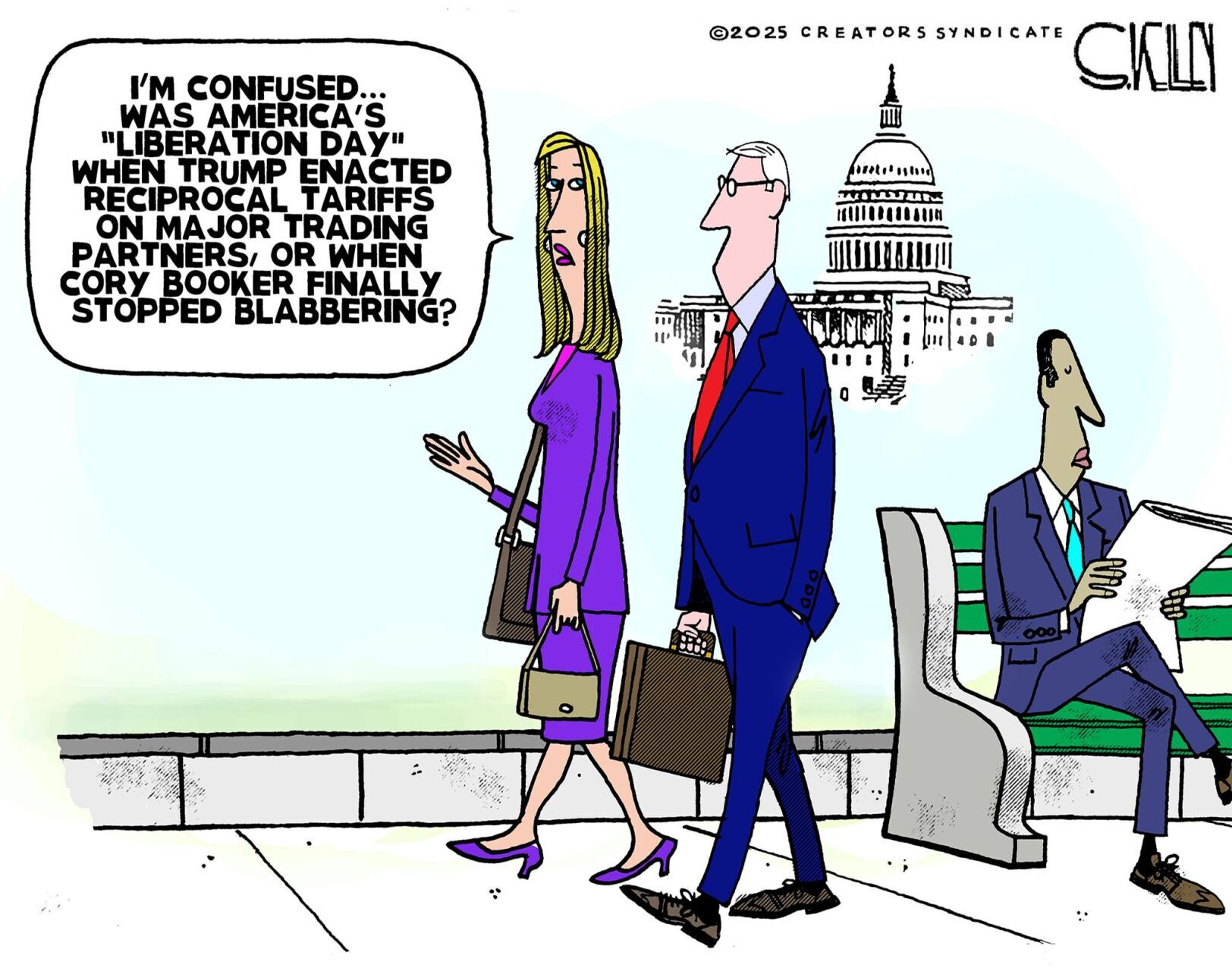 14 political cartoons tackle Donald Trump's tariffs