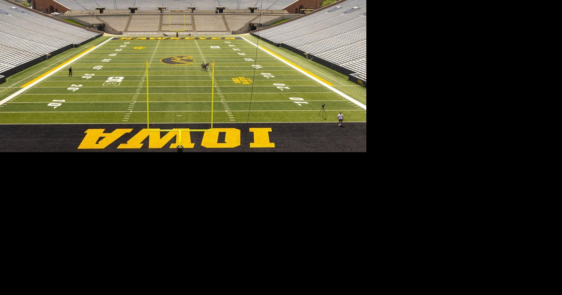 Iowa changing Duke Slater Field at Kinnick Stadium logo