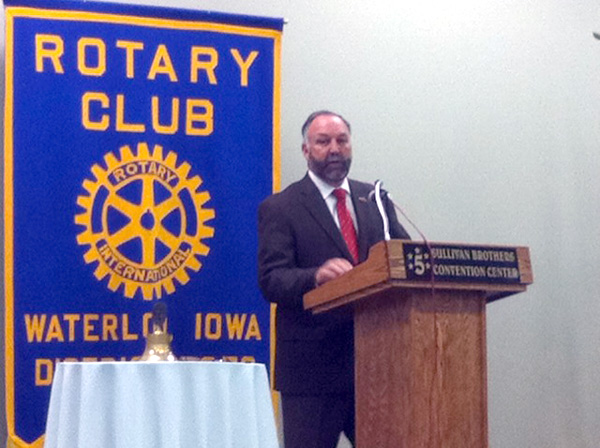 Iowa State president visits Waterloo, talks of 'bold goals'