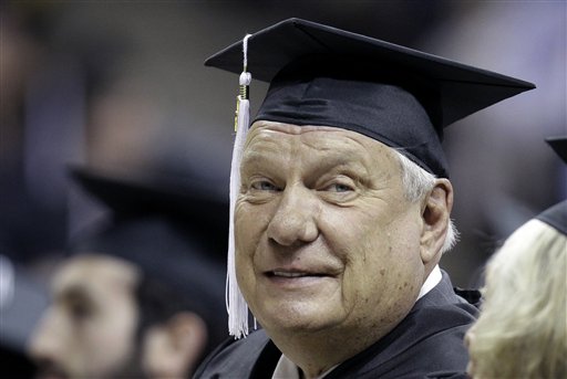 Don Nelson graduates from Iowa 50 years later