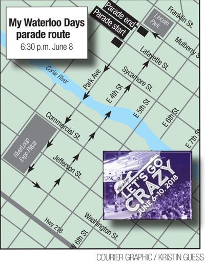 My Waterloo Days parade route