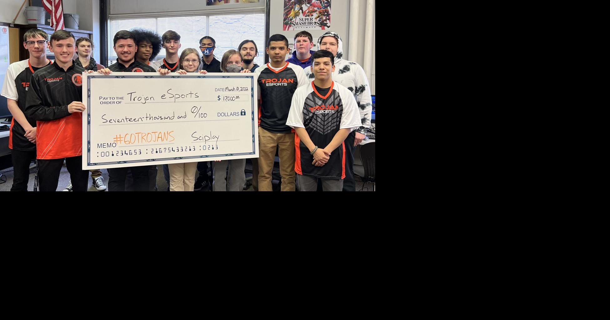 Waterloo East esports team receives $17,000 donation from SciPlay