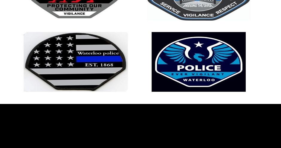 Downtown bridge canopy, griffins prominent in Waterloo police logo ...