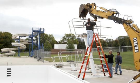High dives are history at Waterloo swim pools