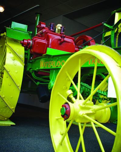 Waterloo Boy Tractor leaving Grout Museum