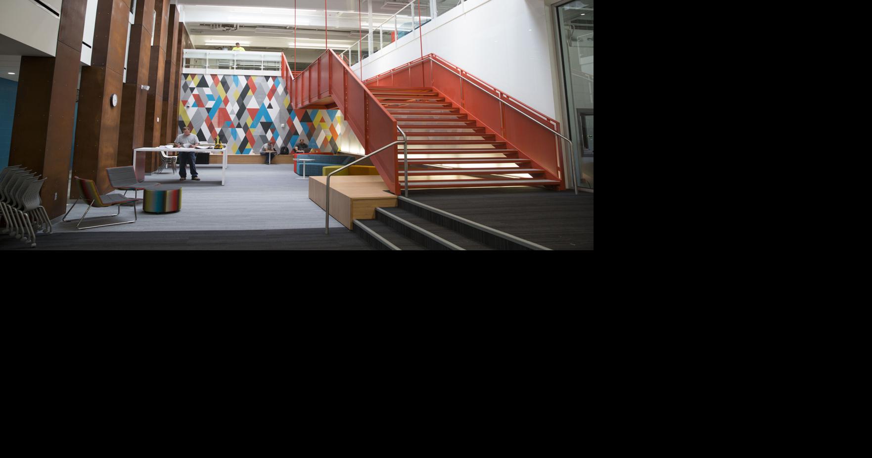 A look inside the renovated two-story Waterloo Career Center