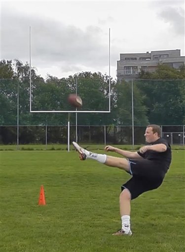 Norwegian kicker dreams of NFL after viral video