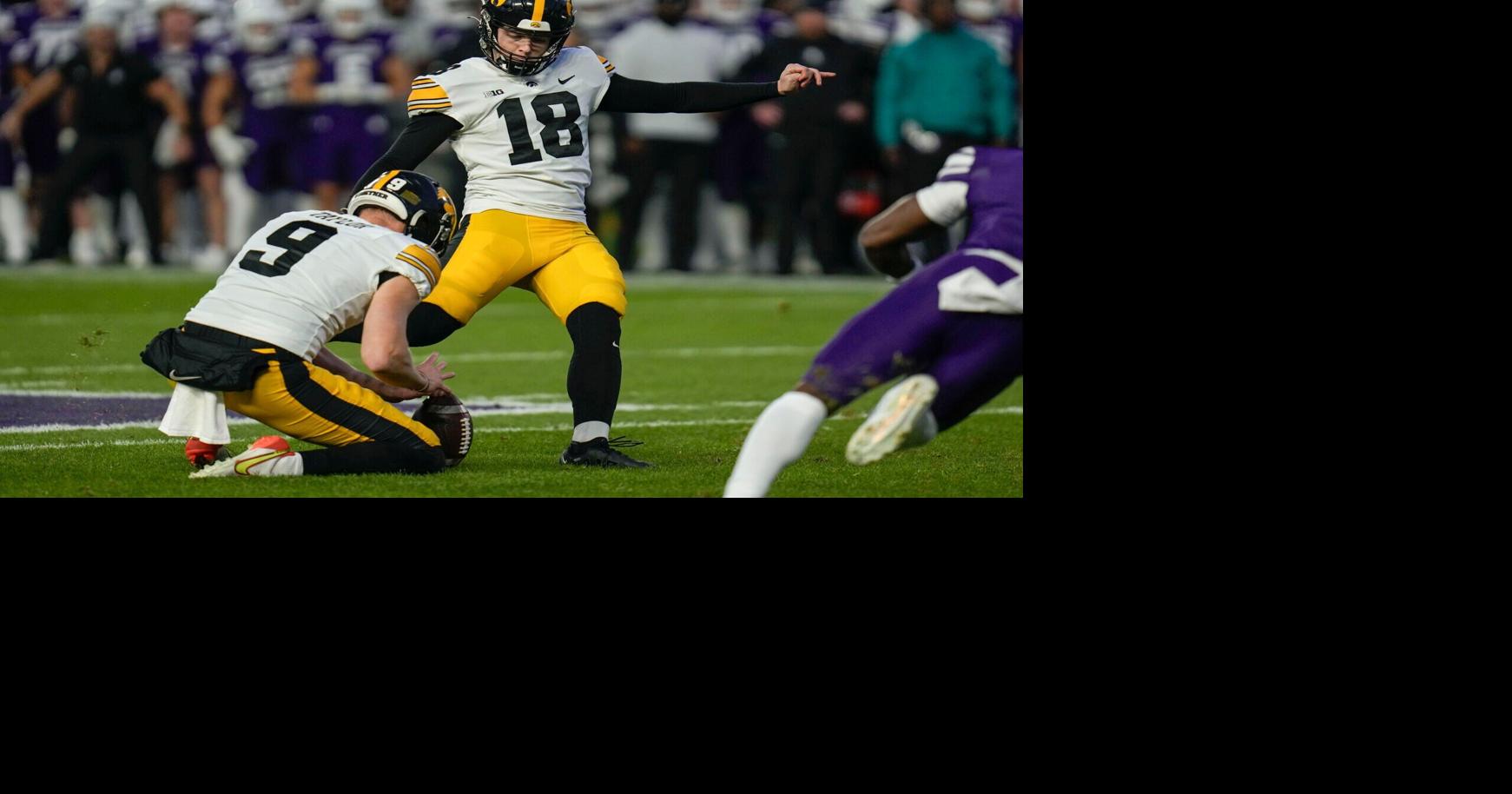 Iowa kicker operating with newfound confidence in third year