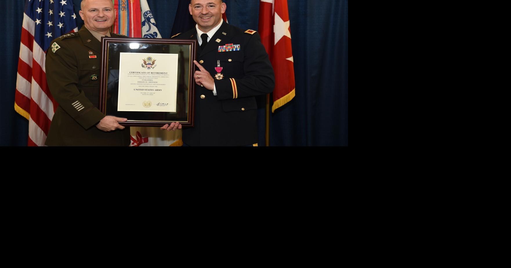 Colonel Brian Beiner to retire from U.S. Army