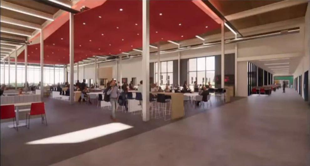 Spacious new Cedar Falls High School taking shape