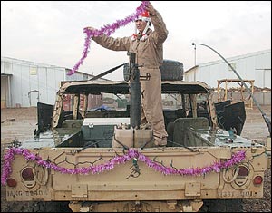 Christmas parade at Log Base Seitz