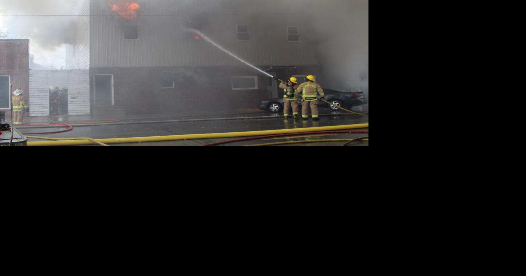 Fire guts apartment building in Dike