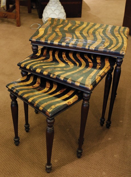 Animal print nesting tables | | wcfcourier.com