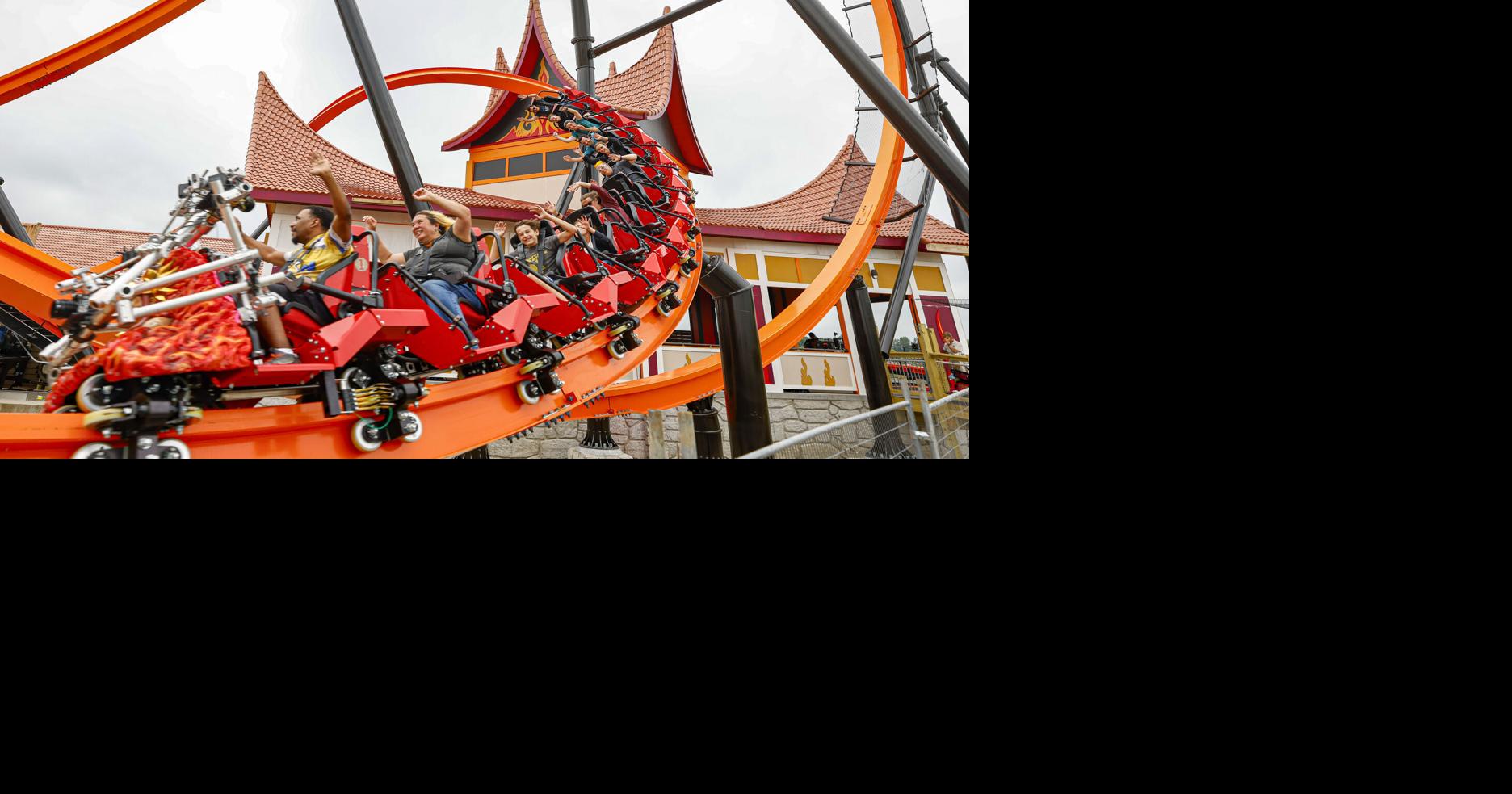 Fire Runner roller coaster now open at Lost Island Themepark