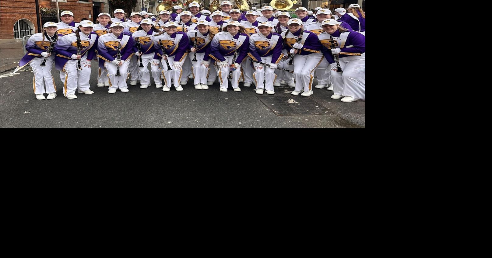 UNI marching band performed in New Year's parade in London