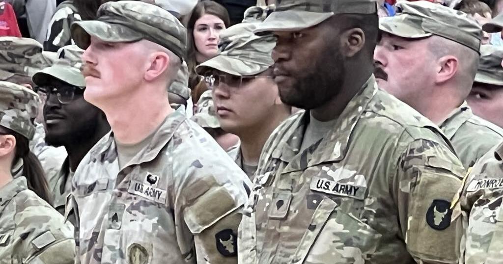 Deployment ceremony held for Iowa National Guard members