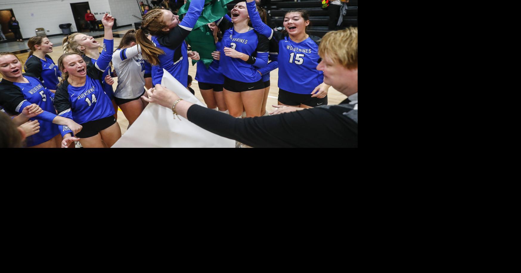 Photos: Dike-New Hartford volleyball vs. Grand View Christian regional ...