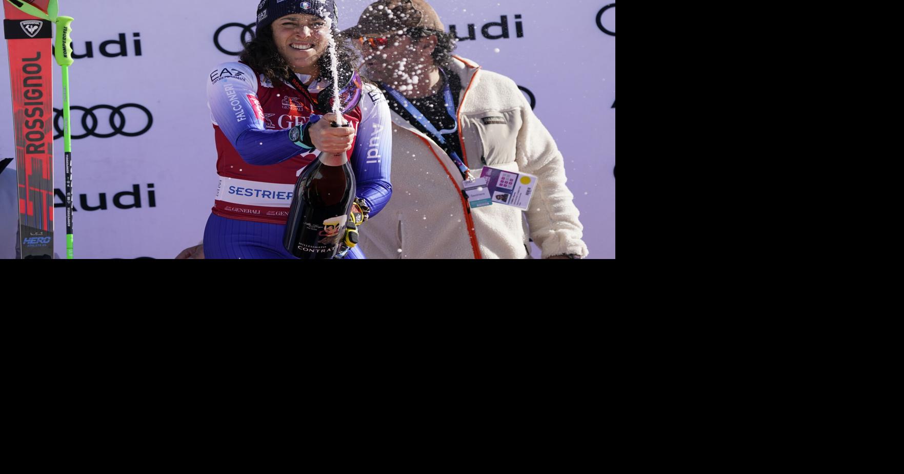 Italian skier Brignone wins GS; Shiffrin takes 25th