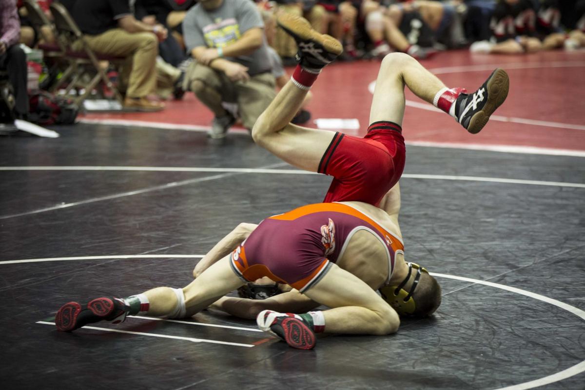 Collection of Gabe Lewis wrestling photos