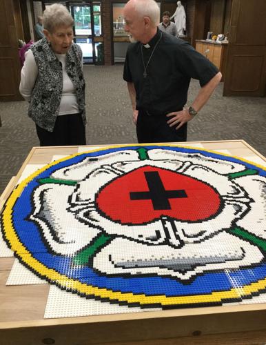 Bethlehem Church updates Luther Rose in Legos