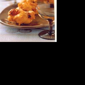 Grape and Brie fritters are delicious warm appetizer