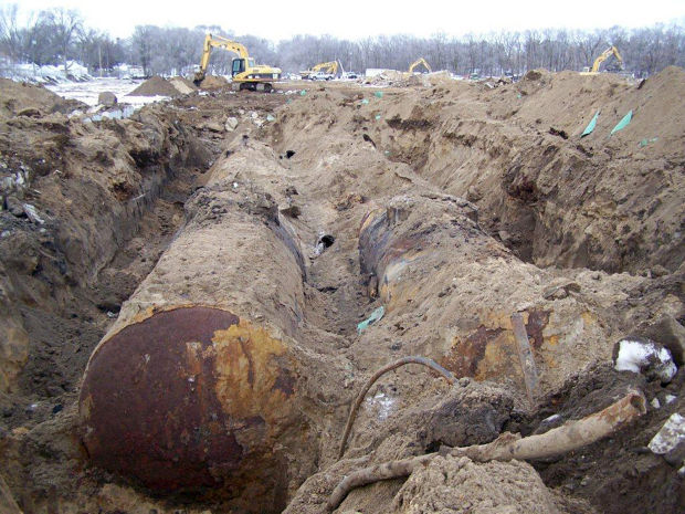 Buried tanks found at Chamberlain site