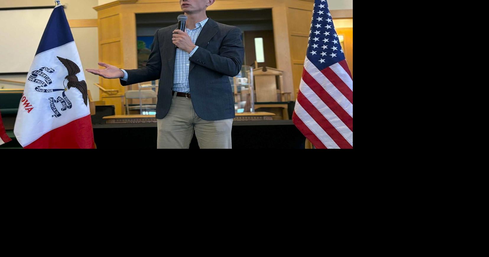 Rob Sand speaks to Black Hawk County voters