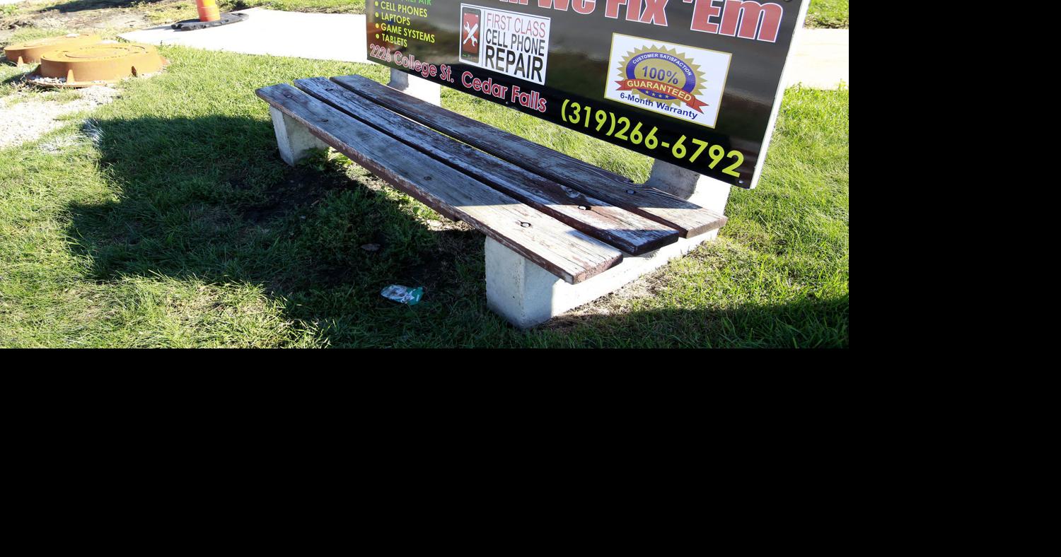 Waterloo phases out old bus benches