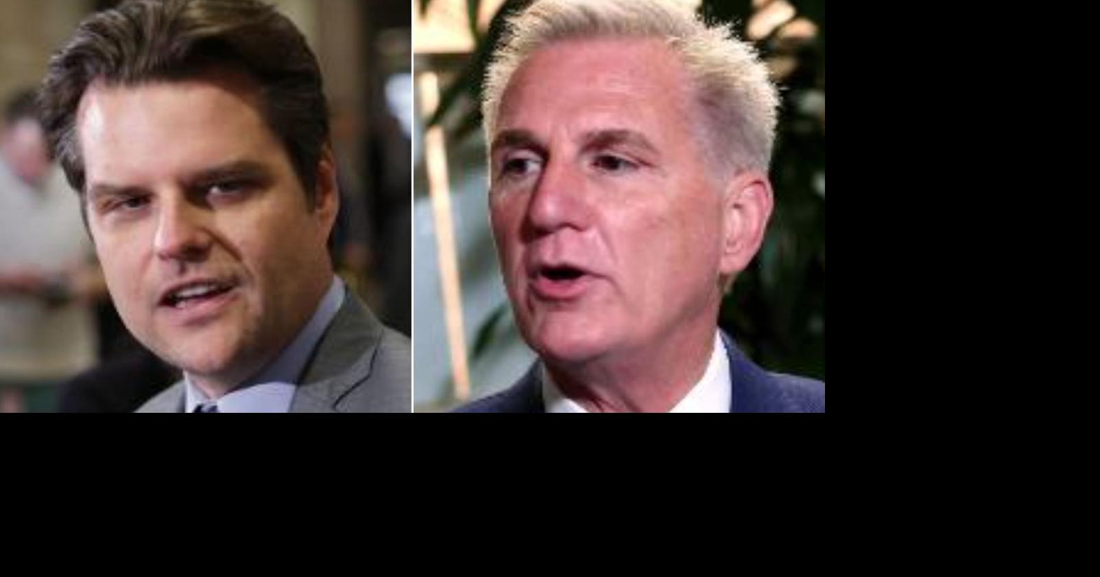 Rep. Matt Gaetz wants to replace Kevin McCarthy
