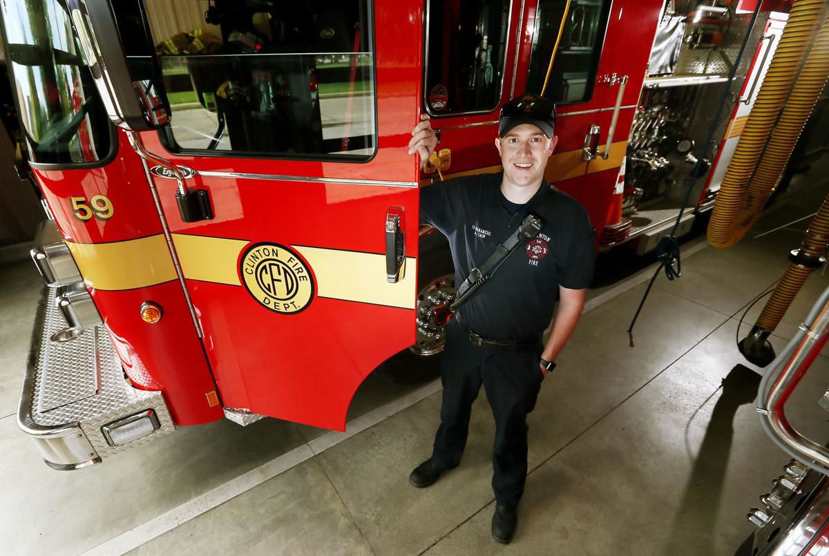 "Just jump right back into it." Clinton firefighter Adam Cain makes ...