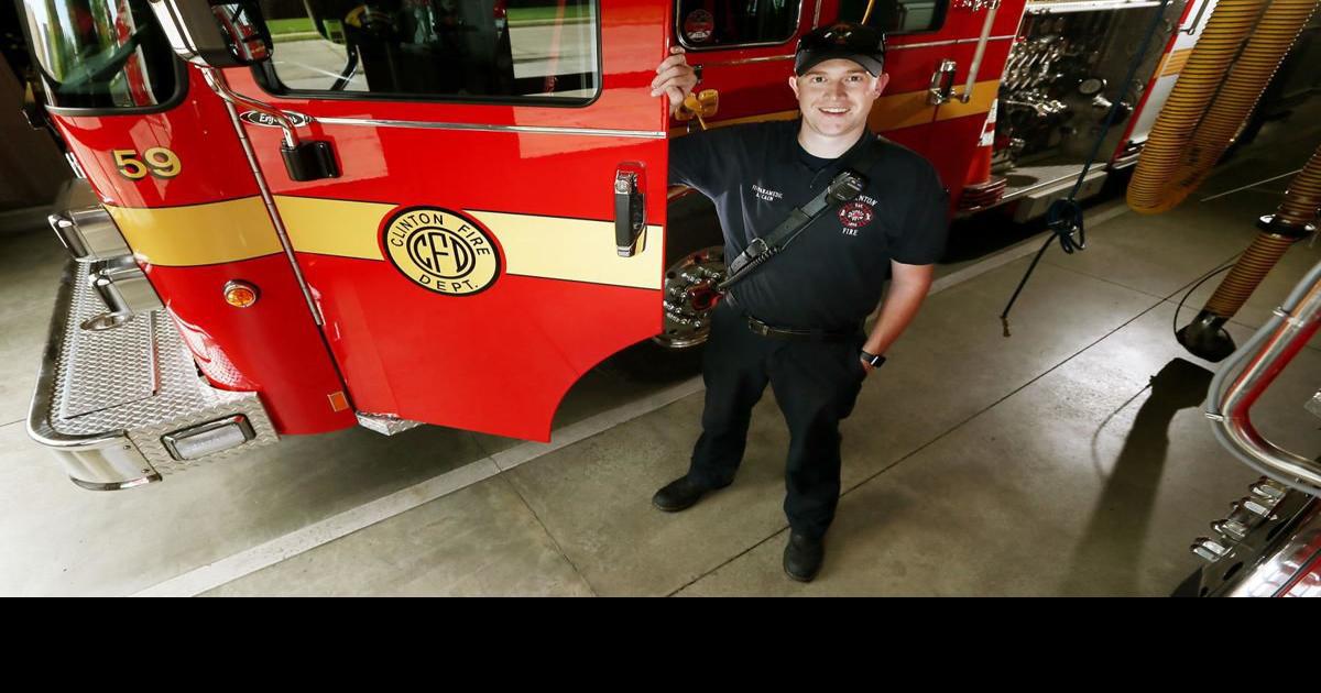 "Just jump right back into it." Clinton firefighter Adam Cain makes ...