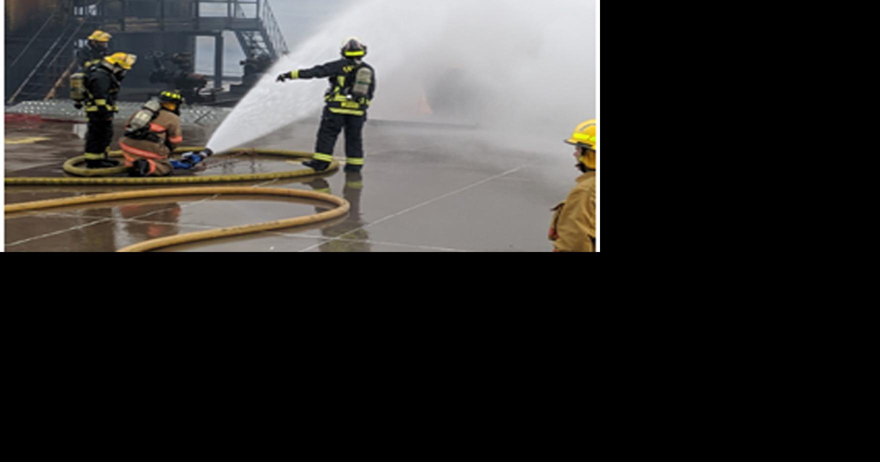 Local firefighters receive industrial fire training