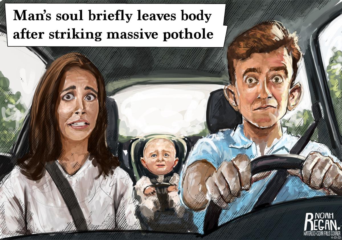 Noah Regan cartoon for April 23