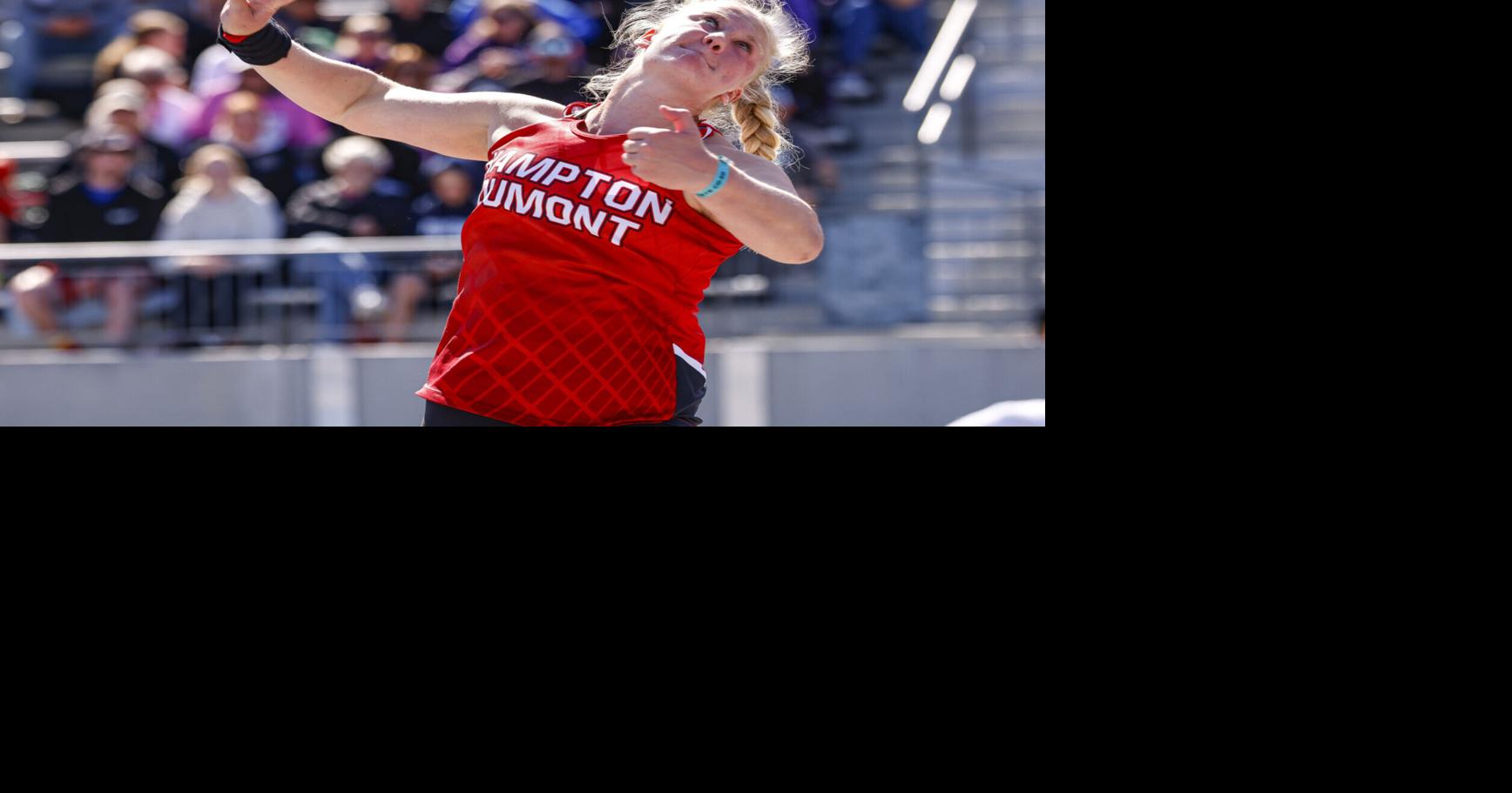 Charlee Morton wins 3A shot put, Iowa state track