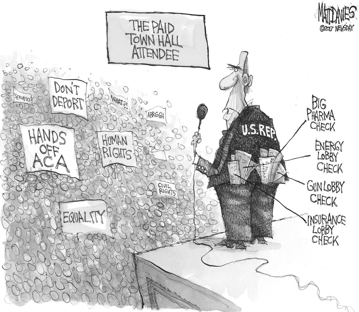 Will town hall crowds form a liberal tea party?