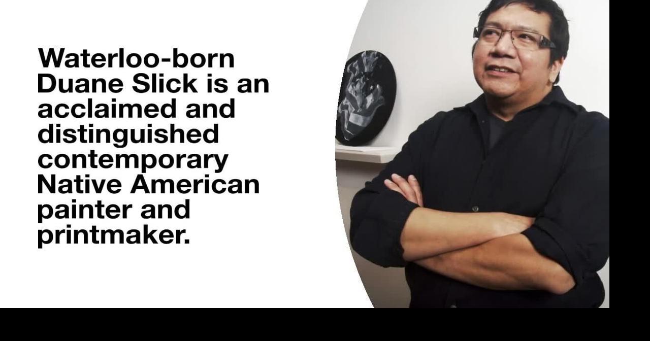 Native American artist and University of Northern Iowa alum Duane Slick ...
