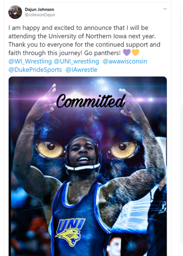 Wisconsin native Johnson commits to Panthers