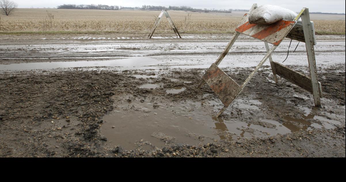 Frost boils weaken Black Hawk County gravel roads