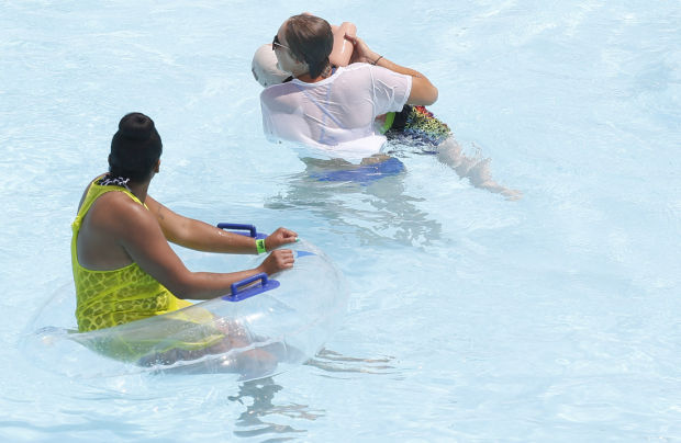 Lost Island lifeguards scan the waters for rescue doll